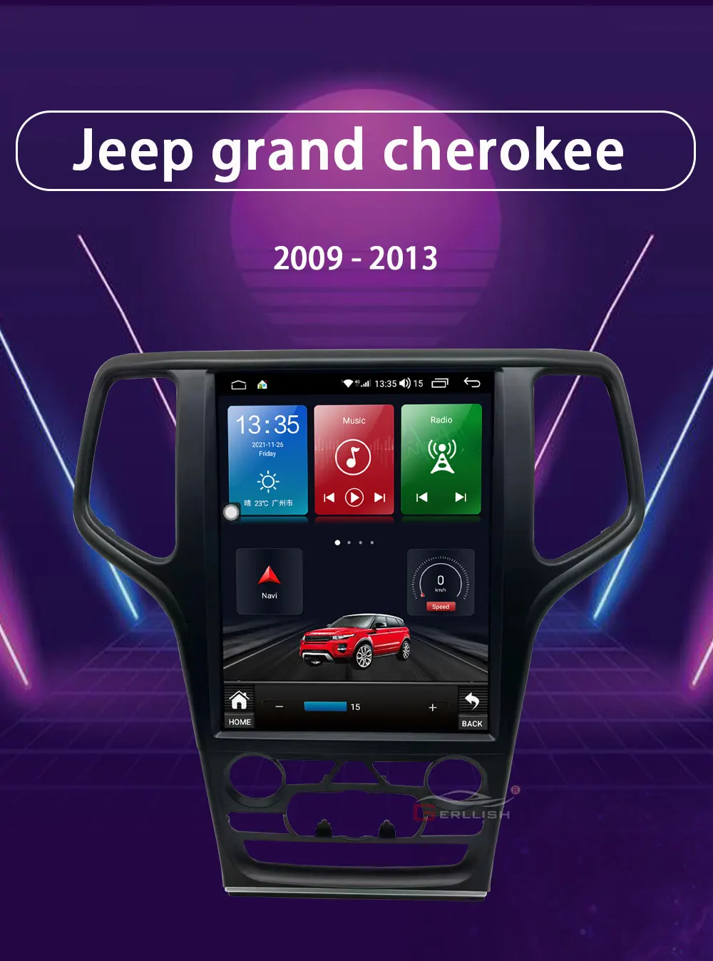 Car Multimedia Video Player GPS Navigation for Jeep Grand Cherokee 2013 ...