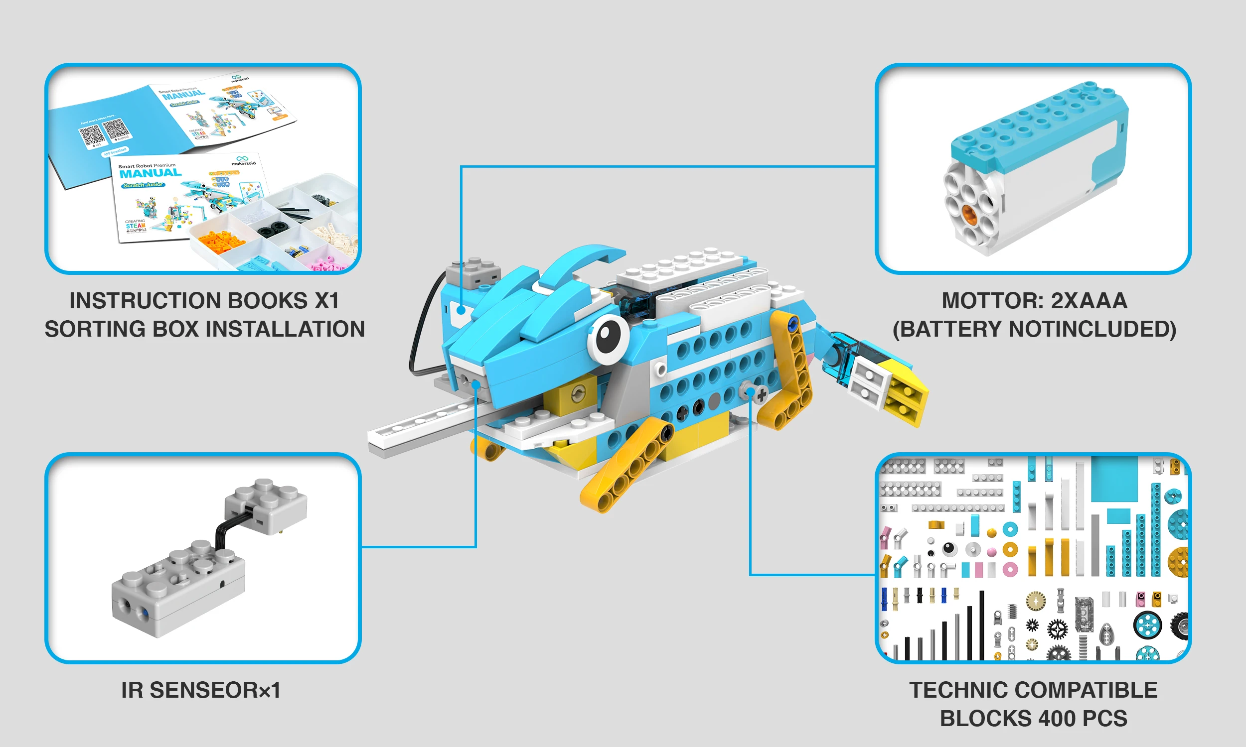 Scratch Junior Kit - Premium Coding Toy for Kids 6+