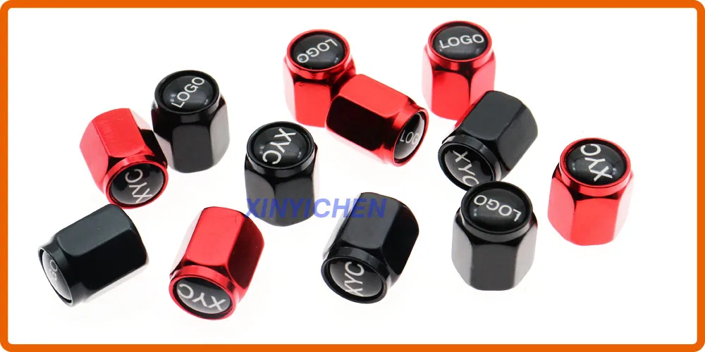 Custom logo Tire Cap Valve Cover Aluminum Neo Chrome Valve Cap ...