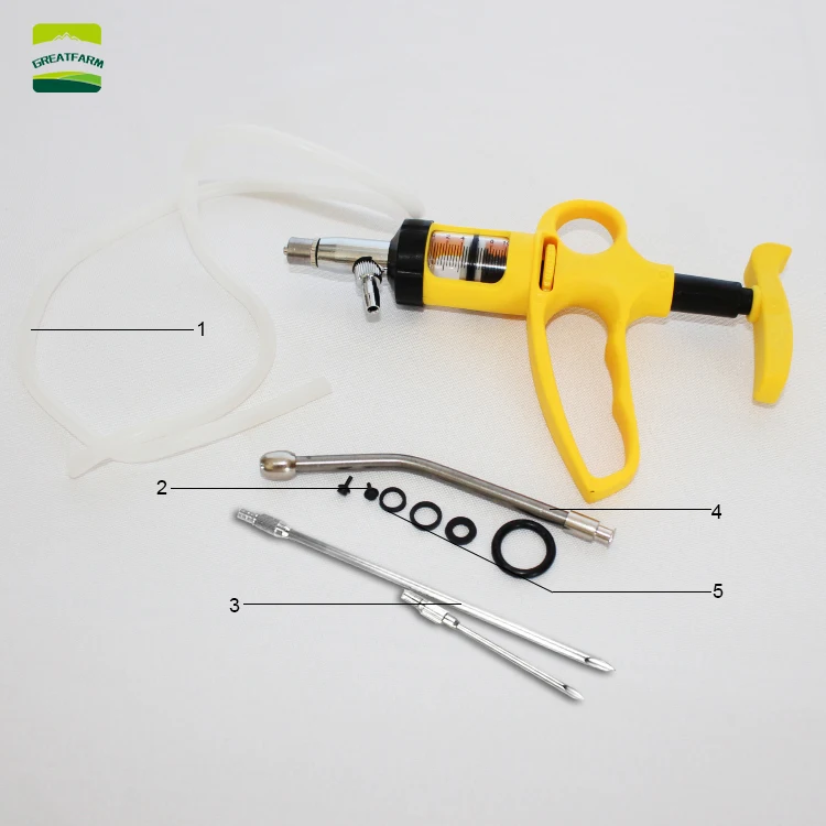 Animal 10ml Continuous Syringe Pig Cattle Sheep Dosing Device Livestock ...