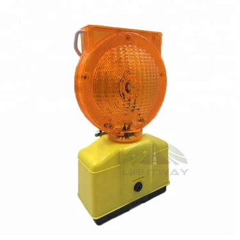 Traffic Safety Barricade Flasher Light Barrier Lamp Solar Powered ...