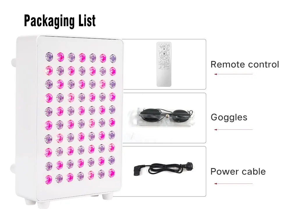LED Red Light Therapy - Multi-Frequency Pulse Functionality