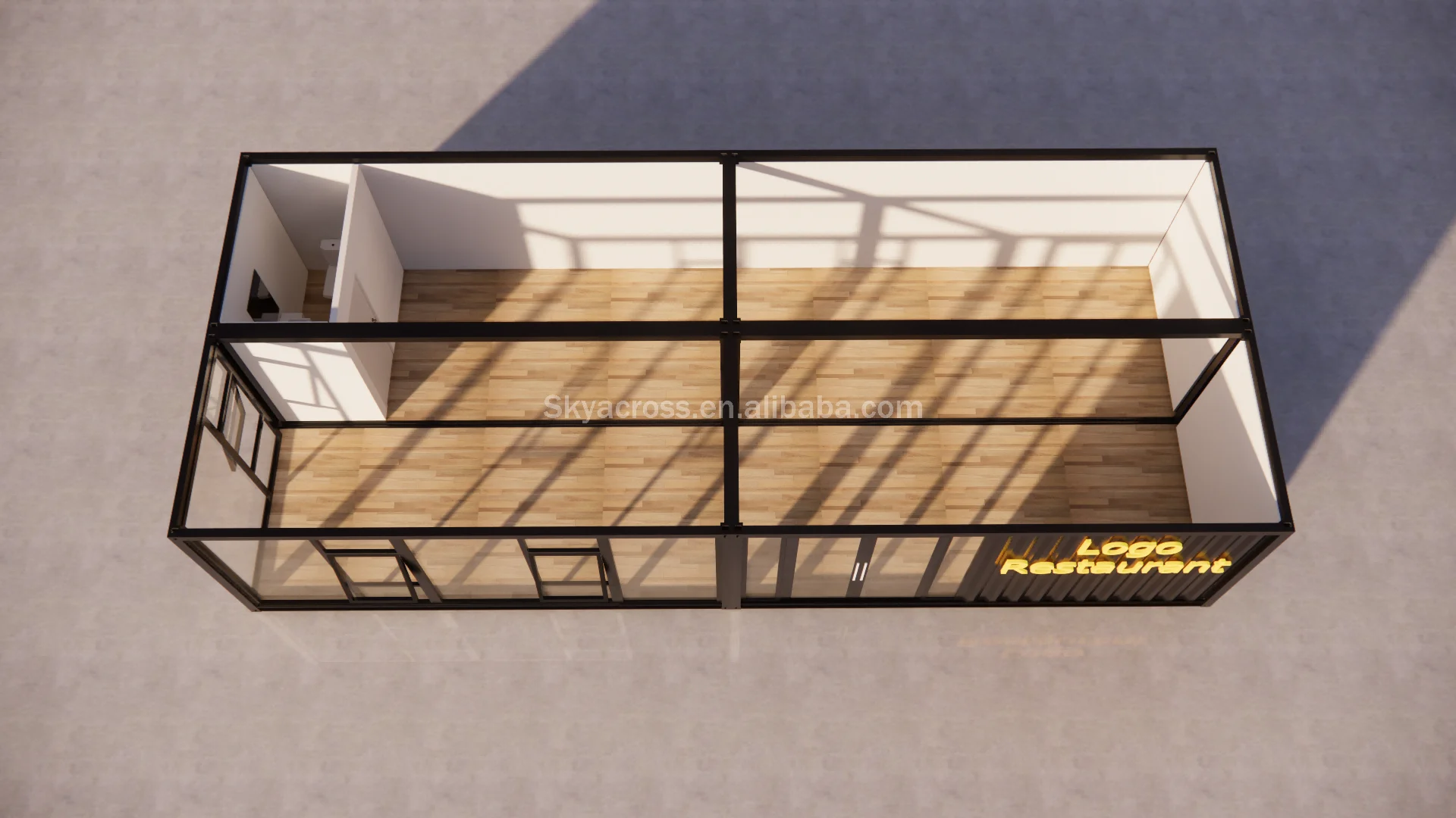 Modular Steel Buildings - Movable Prefab Container Restaurant