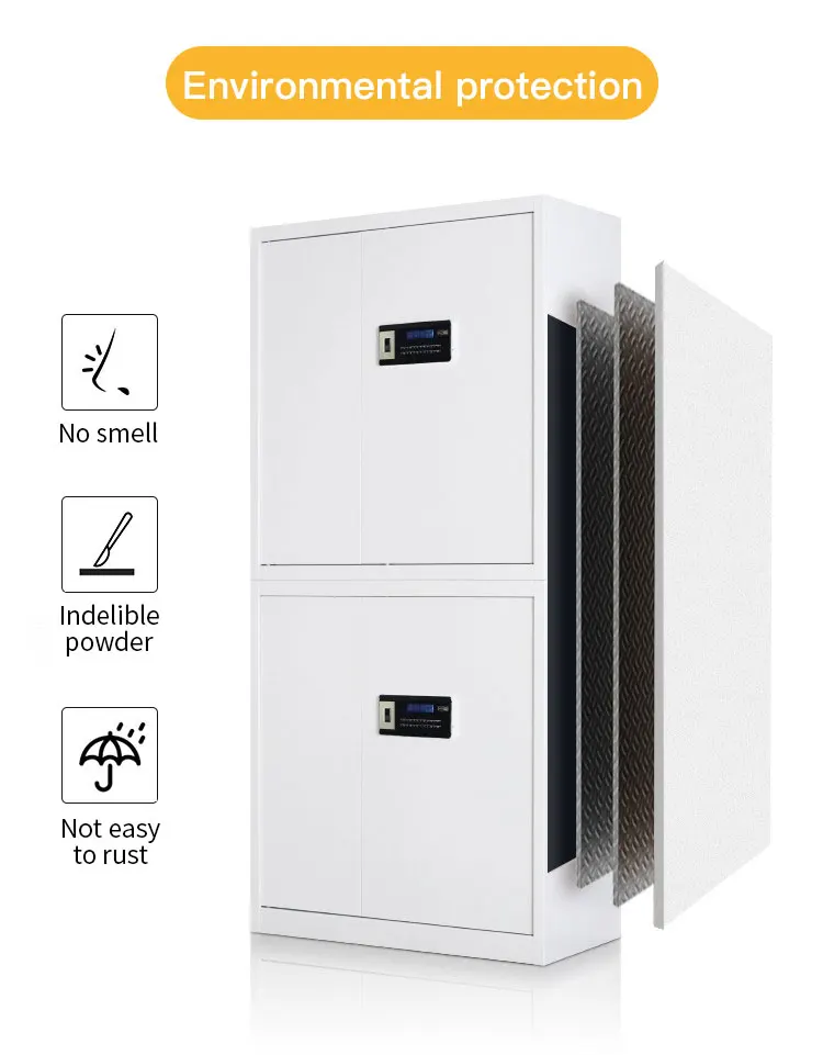 Metal Office Filing Storage Digital Code Lock Cabinet Steel ...