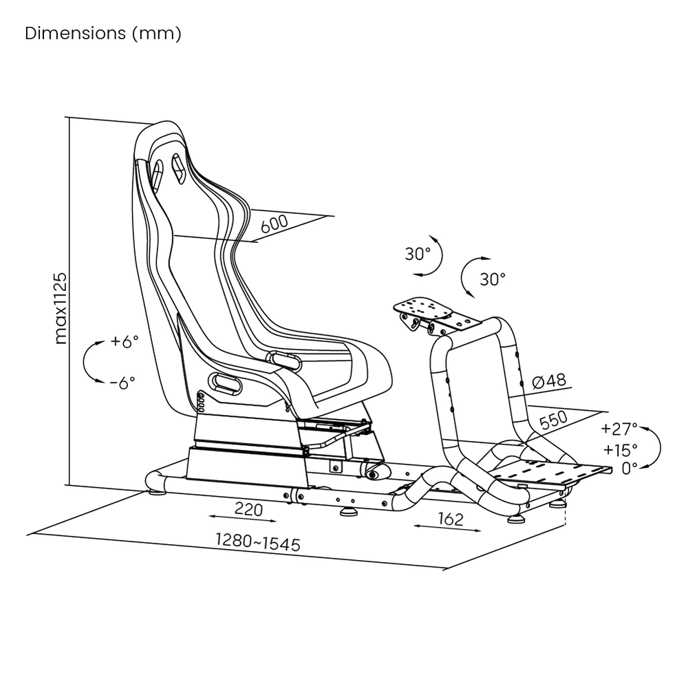 Lrs07-bs Racing Simulator Cockpit Oem Odm Gaming Car F1 Driving Racing ...