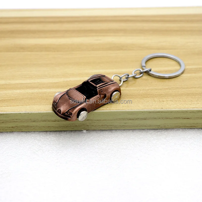 Zinc Alloy Metal Car Model Key Chain European Convertible Sports Car ...