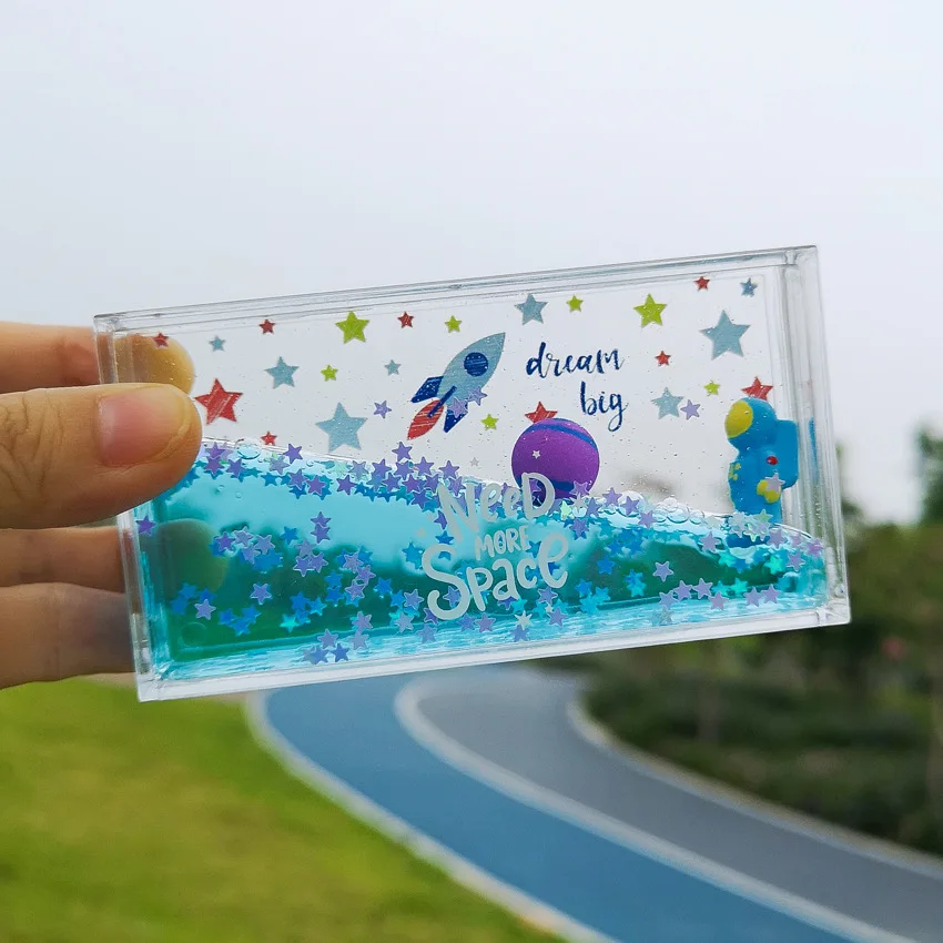 Acrylic Paperweight with Liquid Oil - Perfect Gift