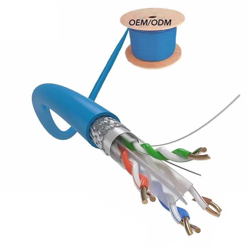High Performance S/ftp Cat6 305m 1000ft 23awg Sftp Roll Bulk Sftp Cat 6 ...