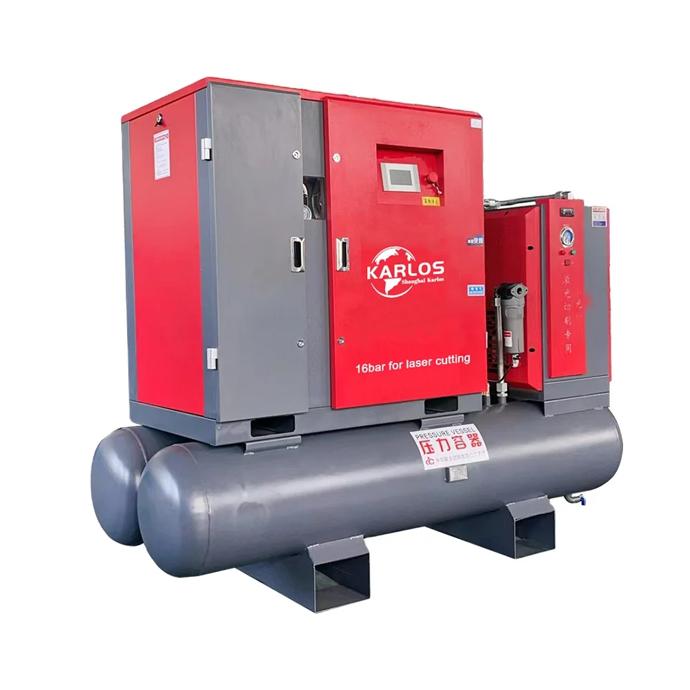 Karlos Large Industrial Grade Screw Air Compressor 7.5/15/22/37kw High ...
