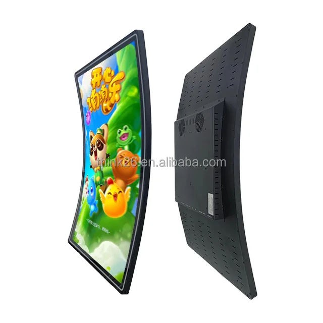 Cheap Game Vertical Display 32inch 43 Inch Curved Screen Touch Monitor ...