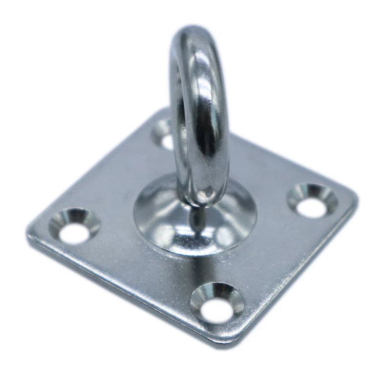 Marine Boat Accessories Staple Swivel Eye Hook Square Pad Eye Plate ...