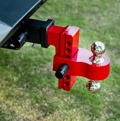 Red Adjustable Trailer Hitches 6" Drop/rise Trailer Towing Hitch Fits 2 ...
