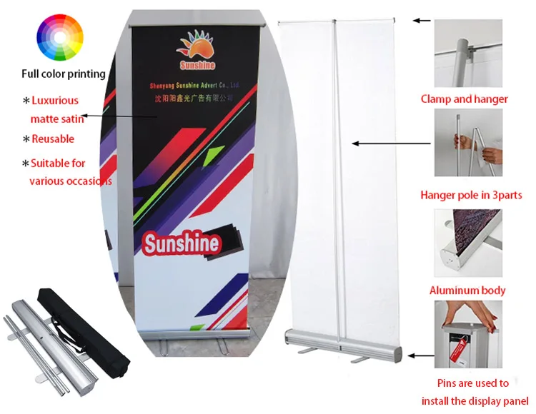 Custom Aluminum Single Side Banner Stand for Event Advertising