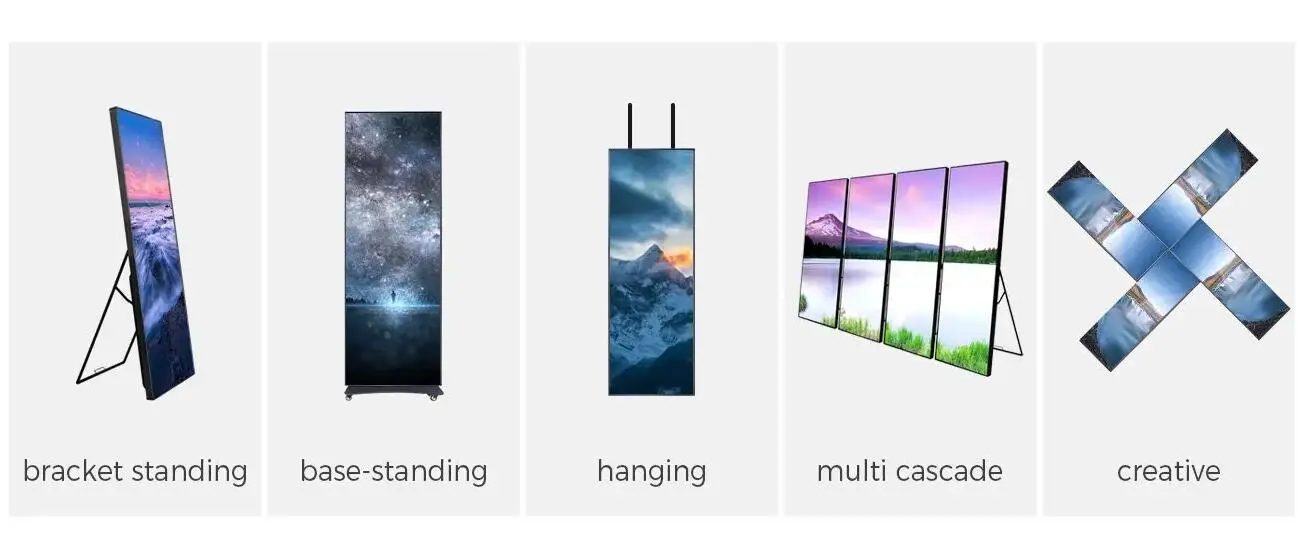 Retail Window Digital Stand Screen - Seamless P2 LED Display