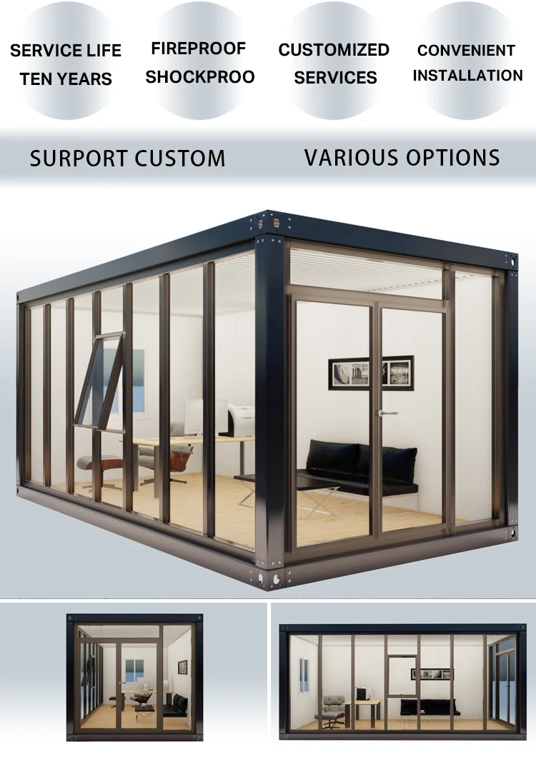 Modern Design Mobile Outdoor Prefabricated Container House Second Floor ...