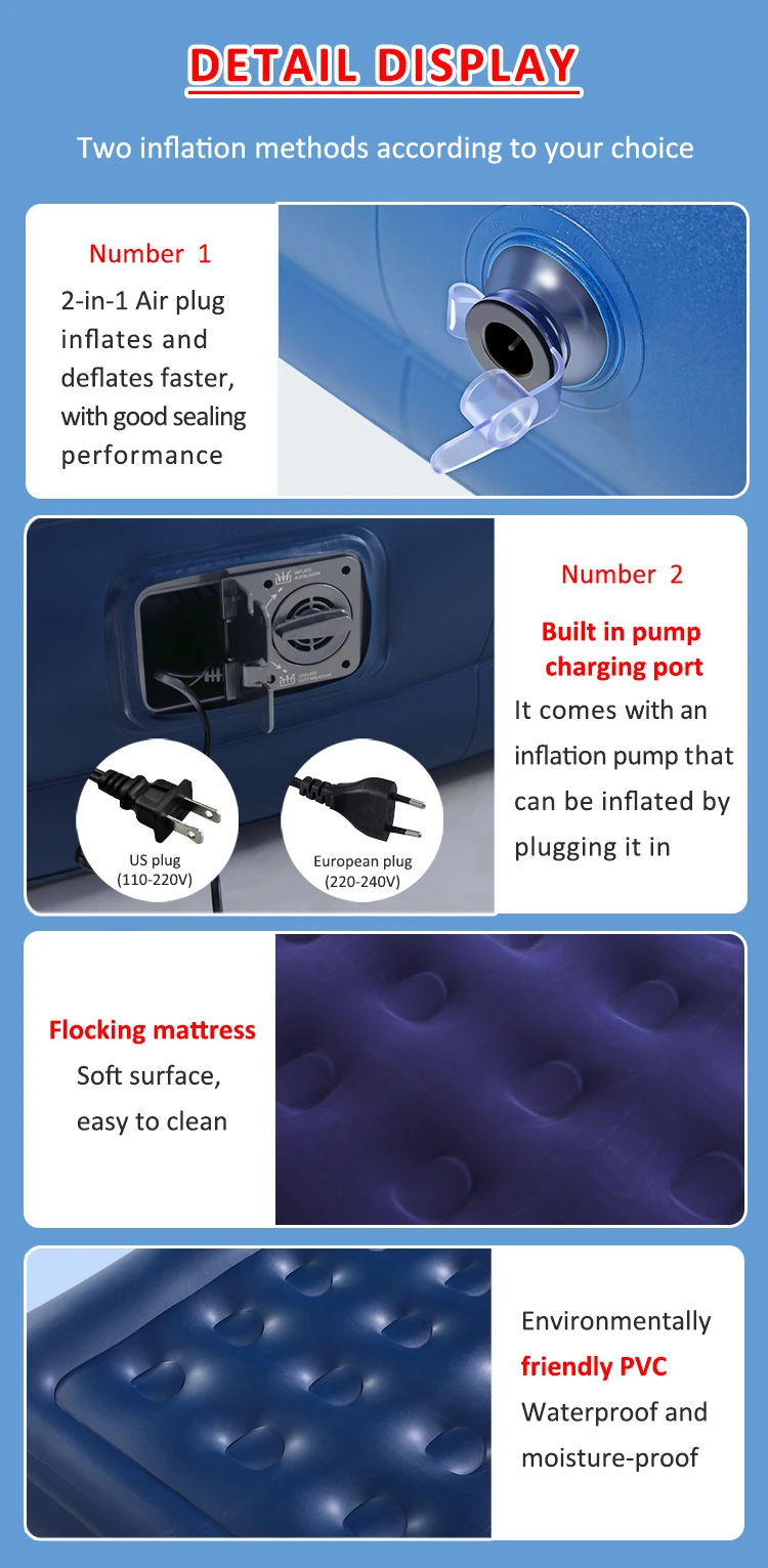 BS-H21 Pvc Lilo air Mattress Water Inflatable Sea Mattress With ...