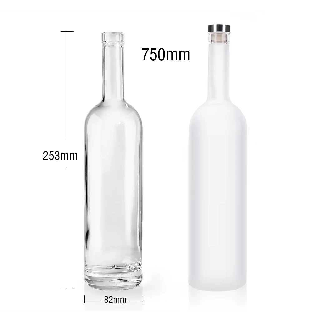Tall Neck Luxury Whiskey Vodka 100ml 375 Ml 500ml 750ml Spirits Liquor ...