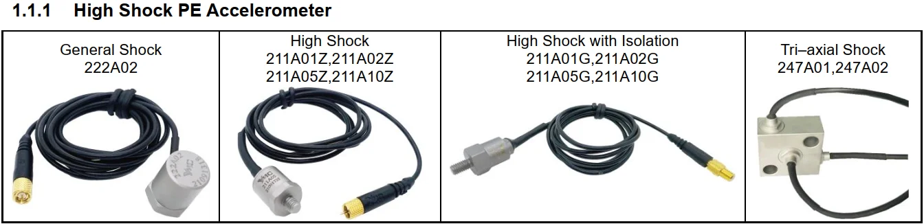 0.05pC/g Single Axis Charge Output High Shock PE Accelerometer| Alibaba.com
