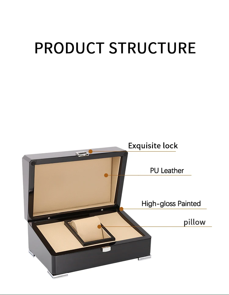 Custom Logo High Gloss Lacquer Watch Packaging Luxury Brand Original ...