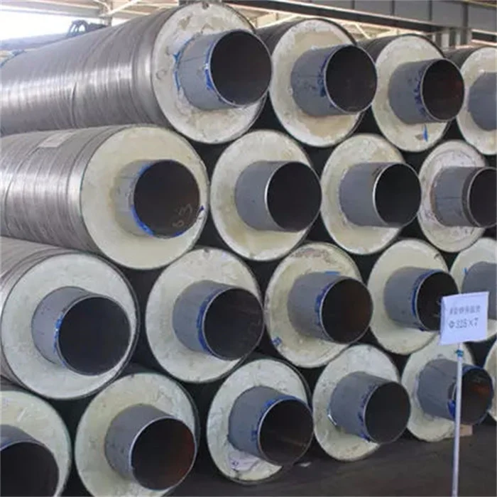 Pre Insulated Pipe Gi Spiral Wound Cladding Polyurethane Foam ...