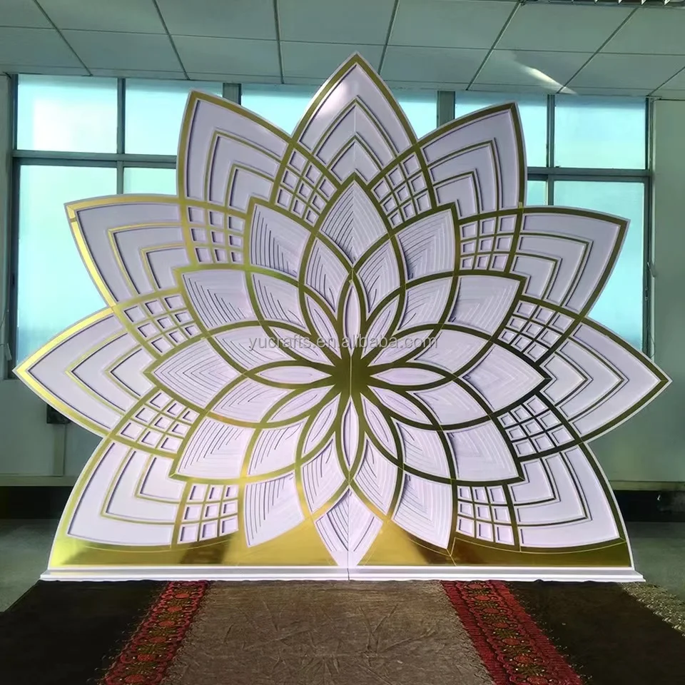 Customized Acrylic Backdrop Stand Stage Decorations for Wedding Events ...