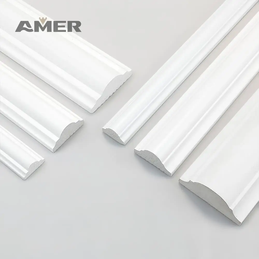 Amer Decorative Plastic Waterproof Flexible Trim Wall Panel White ...