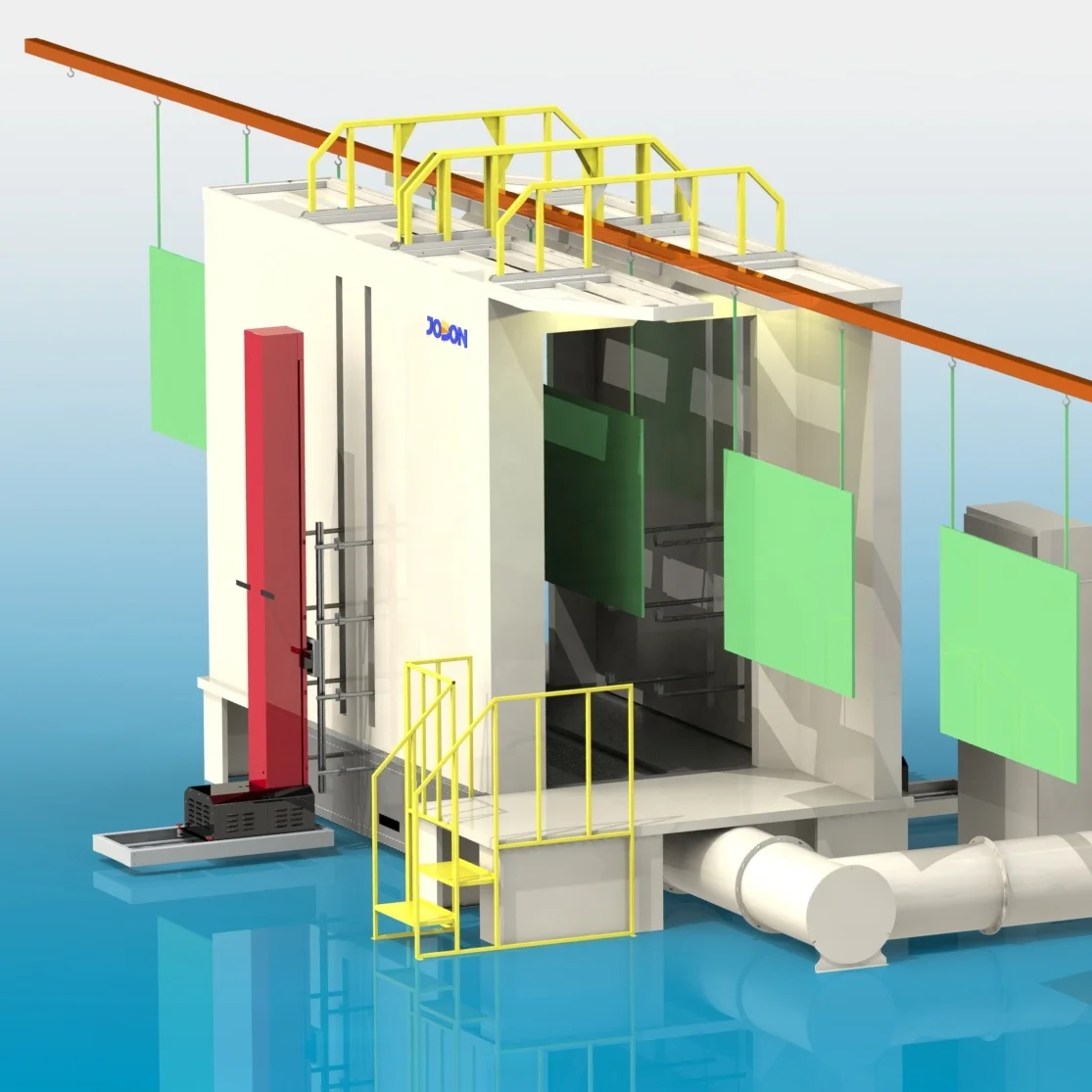 Best Performance Automatic PVC Change Color Fast Booth with Big Cyclone ...