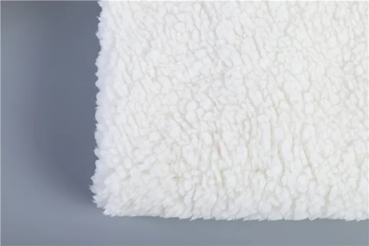 White Color Soft Sherpa Material Fleece Lining Fabric For Sale - Buy ...