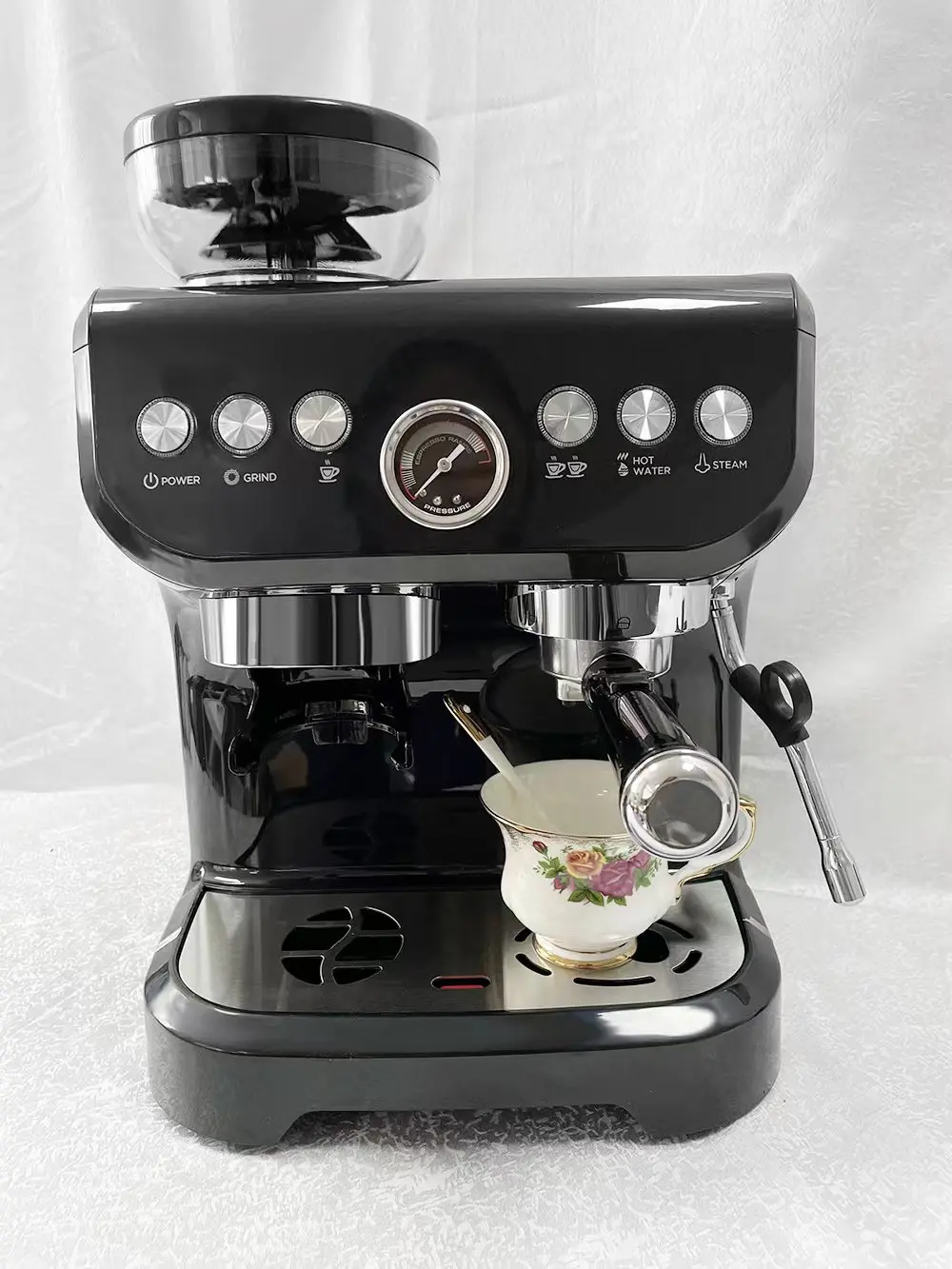 Multifunctional Espresso Coffee Maker - Automatic & Grinds Beans