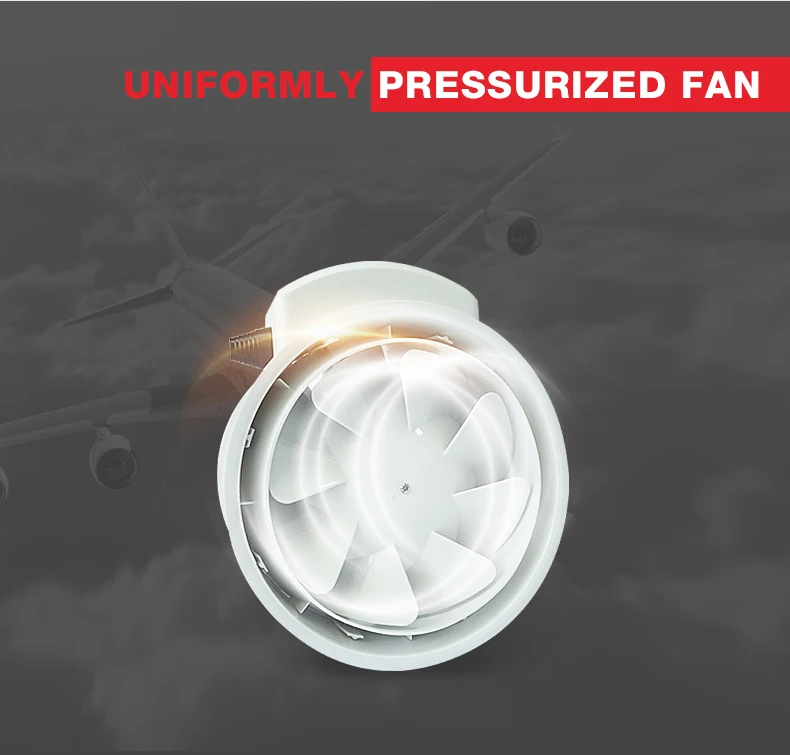 Super Large Air Volume Duct Ventilation Fan Ec 100~240v 6 Inch Inline ...