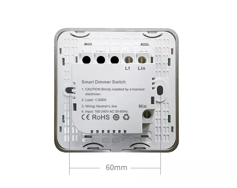 AG Matte Glass Smart Touch Dimmer Switch Tuya Zigbee Light Emitting ...