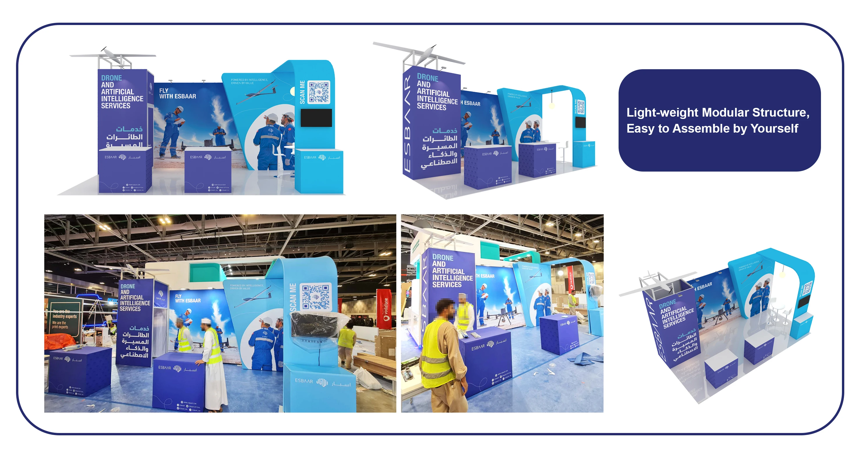 TANFU Customizable Trade Show Booth Design - Easy Assembly Exhibition ...