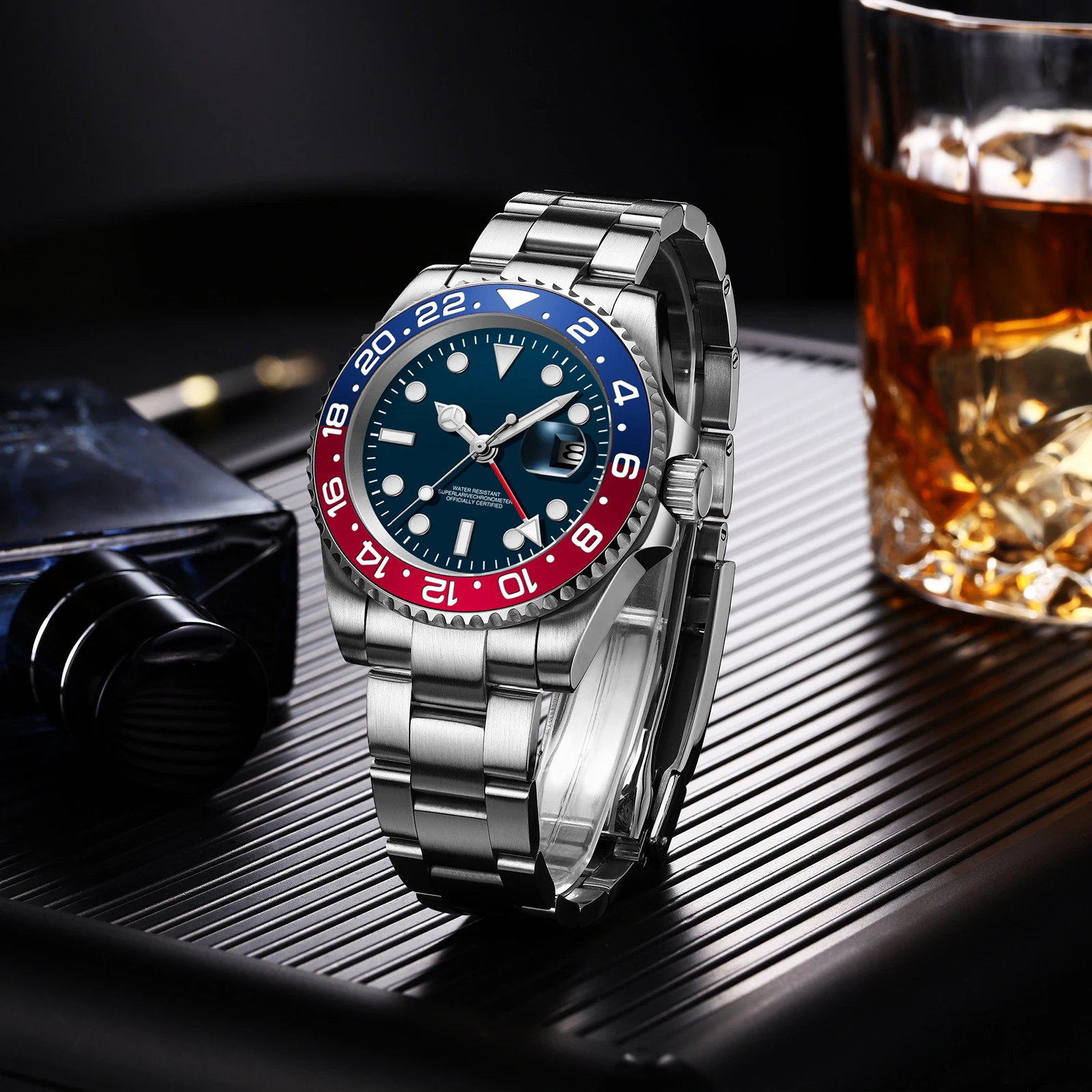 OEM 10 ATM Waterproof Luxury Japan Movement Watch Men Wrist Stainless ...