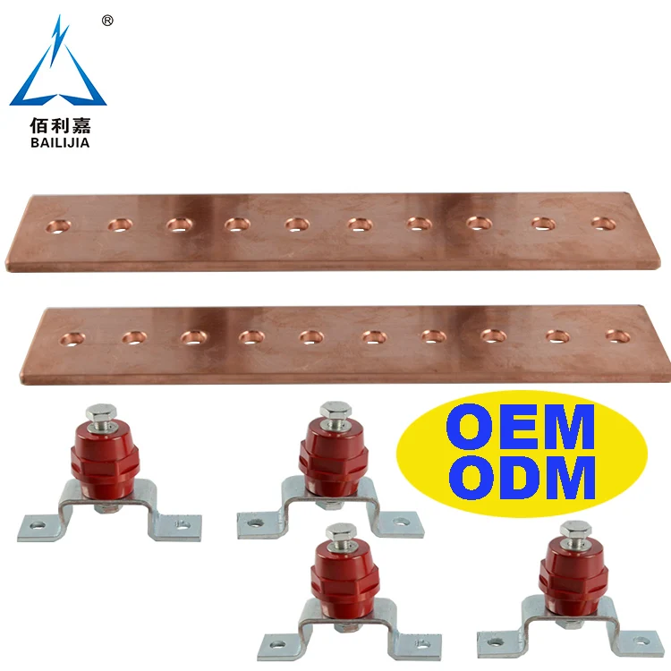High Tension Earthing System Connection Pure Copper Plate Bus Bar