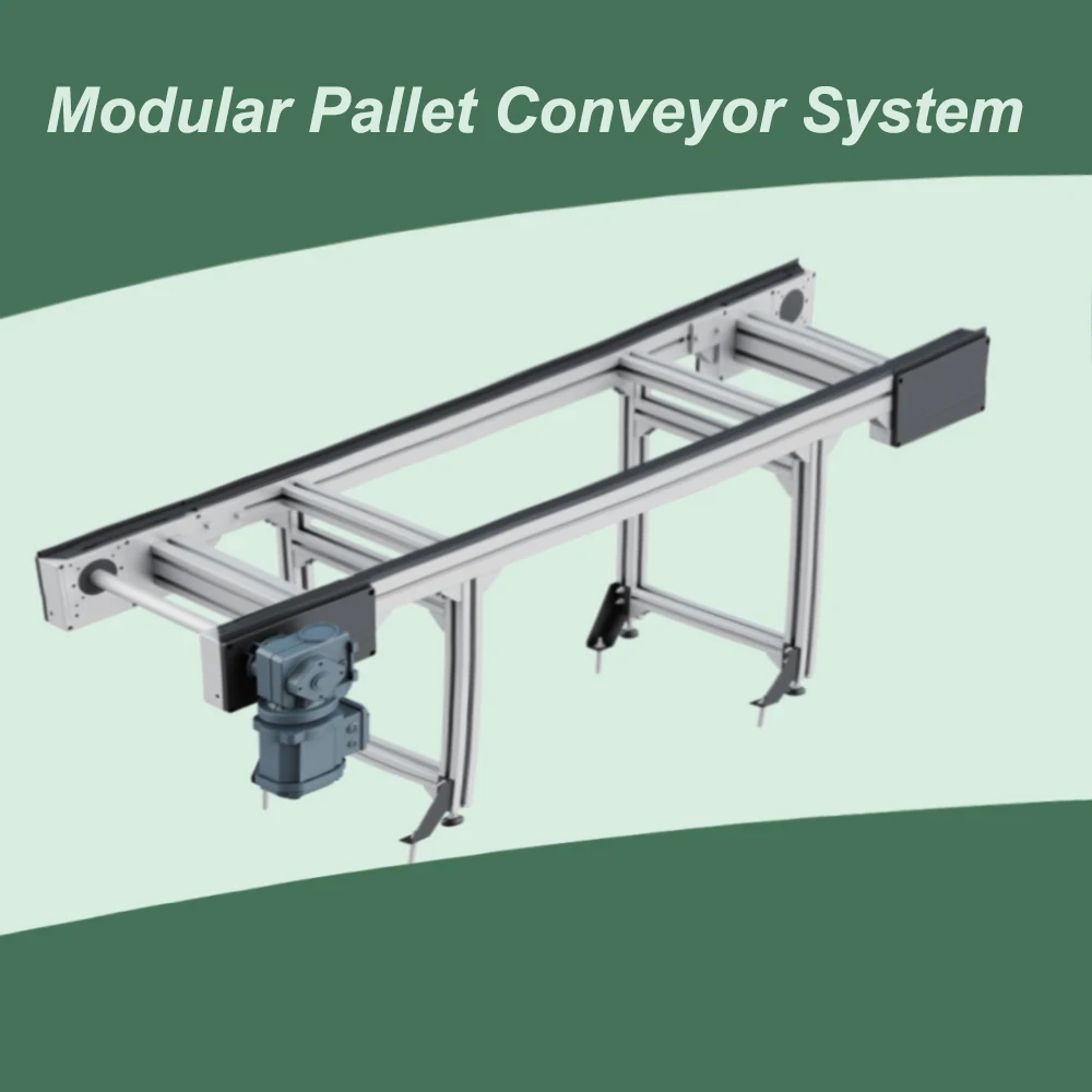 Assembly Line Pallet Conveyor System Lithium Battery Production Timing ...