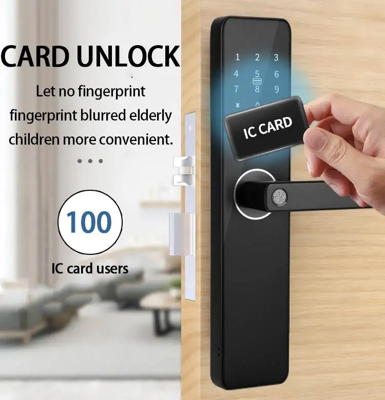 Tt Lock Smart Fingerprint Door Lock Handle For Home House Tysh Tuya ...