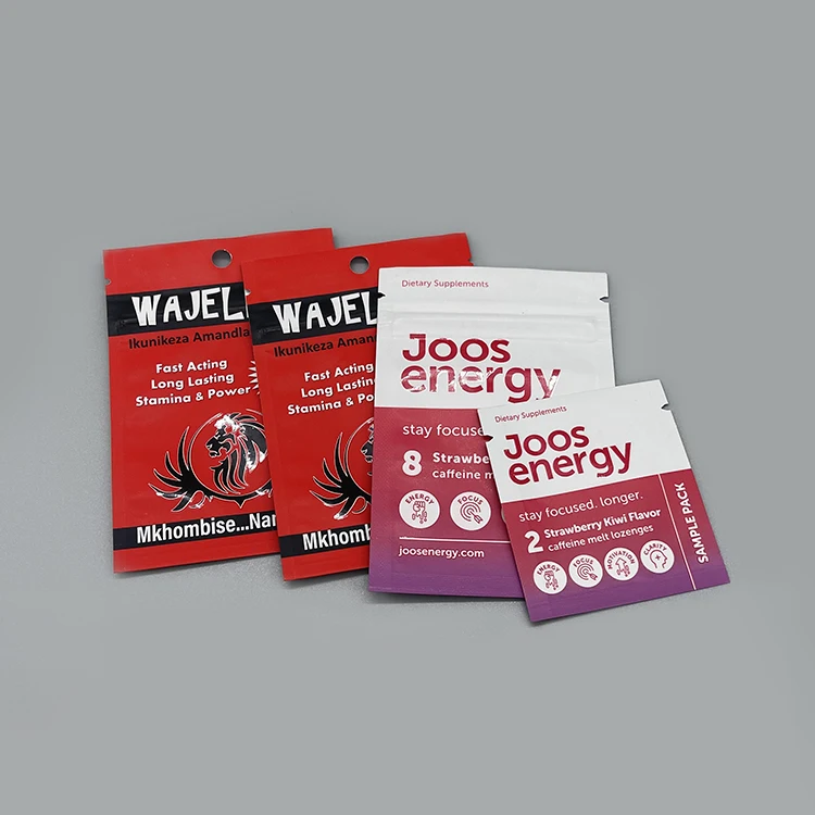 Supplement Sachet Plastic Bag Packaging For Vitamin Sample Pouch Zip ...