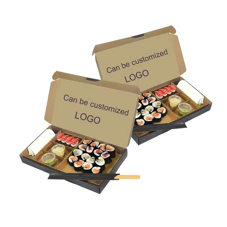 Custom Disposable Luxury Takeaway Takeout Paper Bento Divided Plastic ...