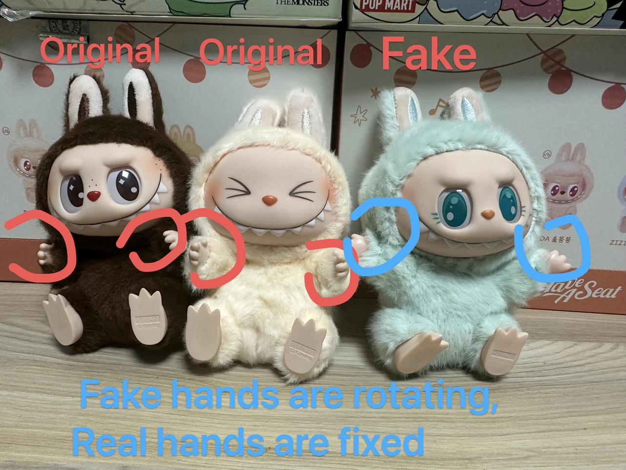 Hot Original Popmart Authentic Labubu Plush Toys Official Blind Box the ...