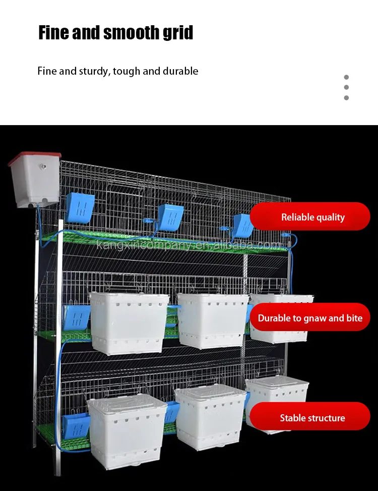 Breeding Baby Cages Rabbit Farming Cage 12/24 Cells Commercial Mother ...