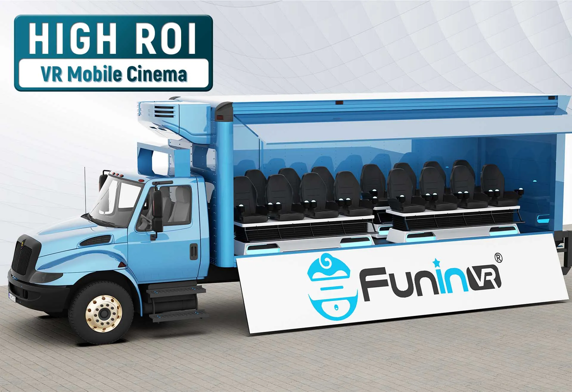 9D Motion Good Cinema Indoor Amusement - VR Truck for Sale