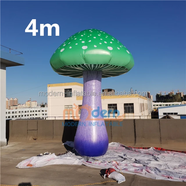 Custom Size Giant Inflatable Mushroom Model with LED Light