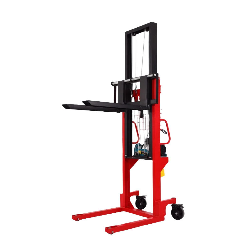 Wire Rope Pallet Stacker Plug-in Cheap Semi-electric Wire Rope Stacker ...