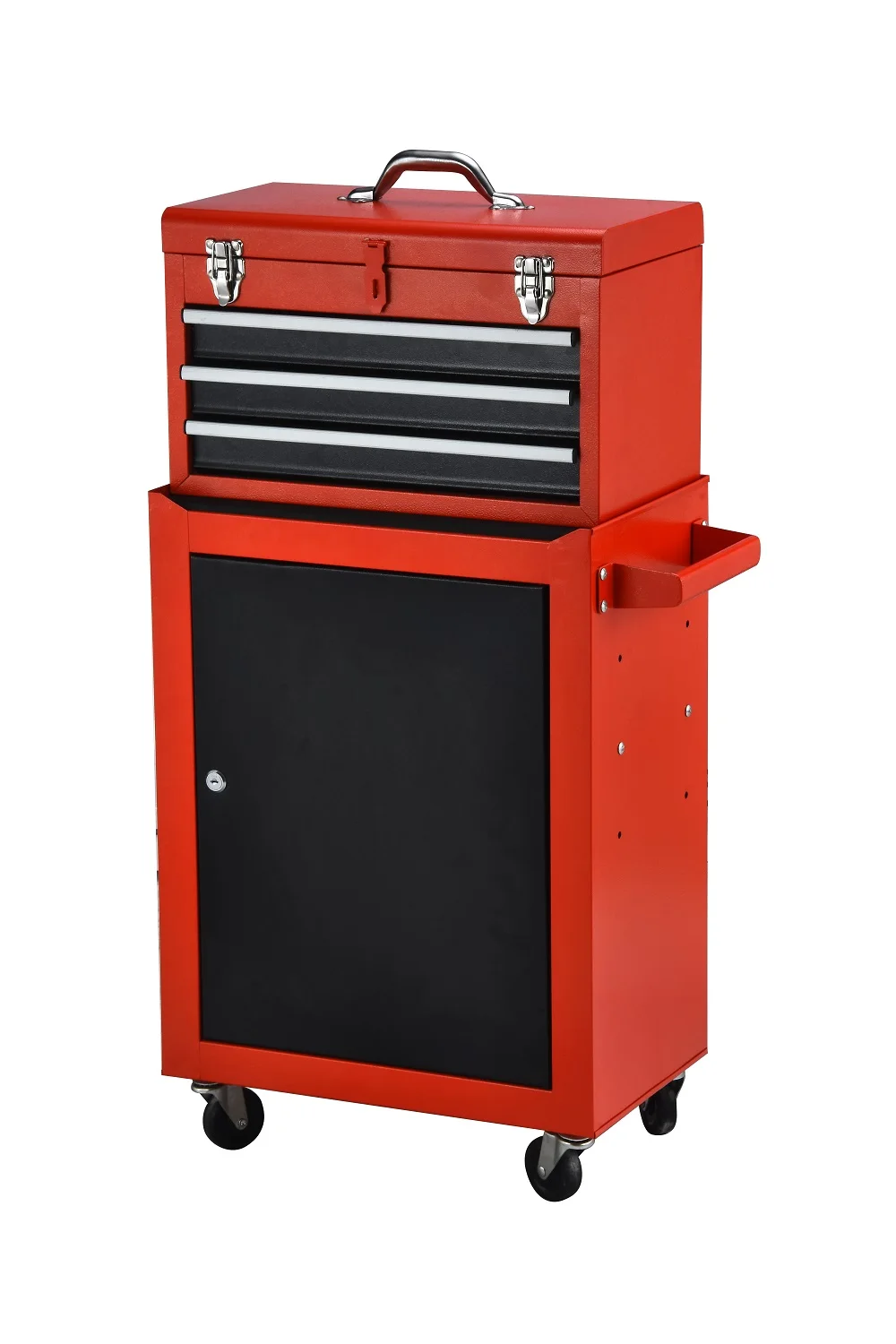 2pc 2 In 1 Mini Tool Chest Cabinet Storage Box Rolling Garage Toolbox ...