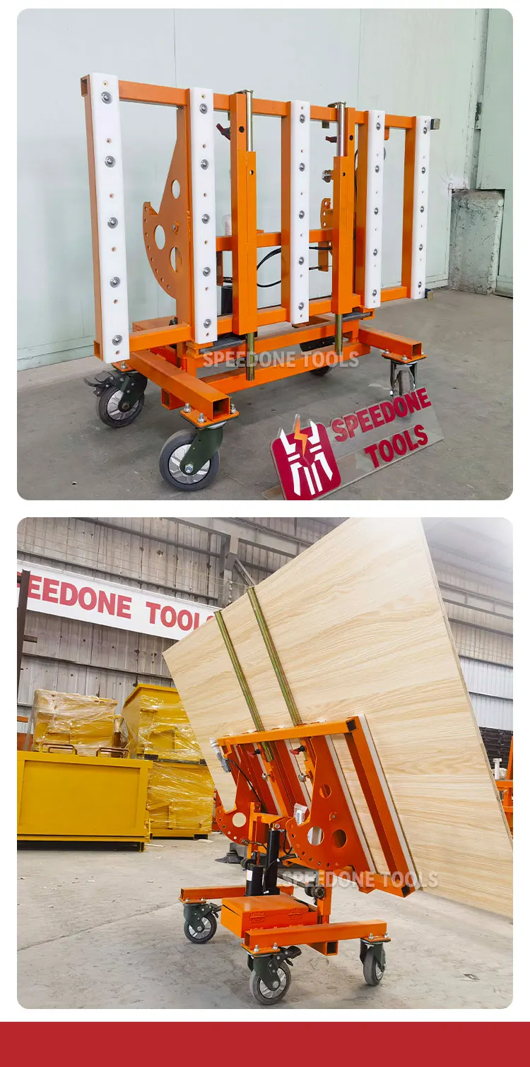 Electric Lift Slab Transport Cart - Ideal for Kitchen Installations