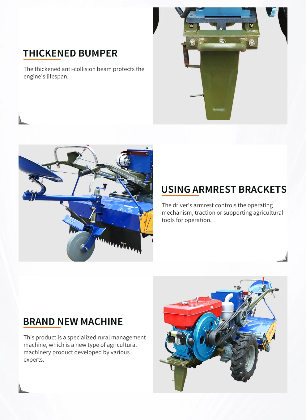 Two Wheeled Walking Tractor - Versatile Farming Solution