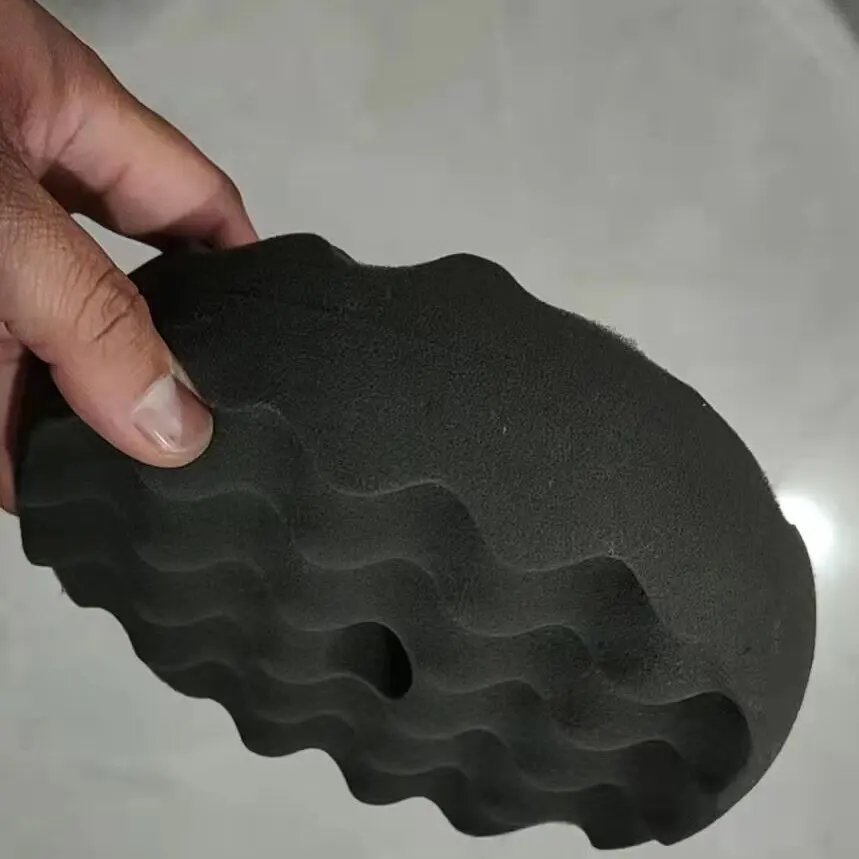 High Quality 8-Inch Double-Sided Wave Pattern Car Buffing Pad