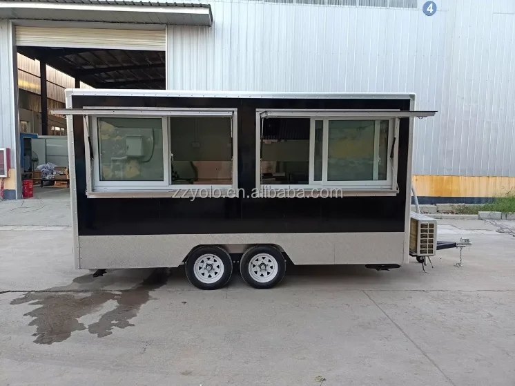 Concession Stand Trailer Mobile Kitchen Commercial Mobile Fast Food ...