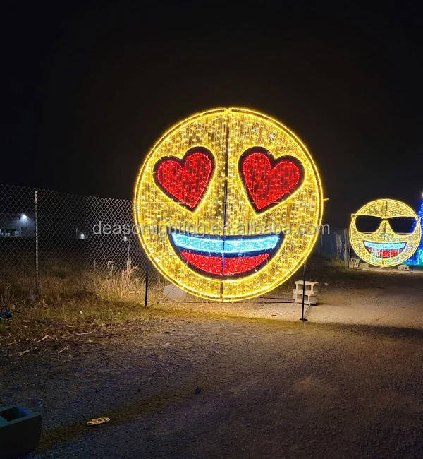 Large Outdoor emoji Led Motif Lights Christmas Lights Display| Alibaba.com