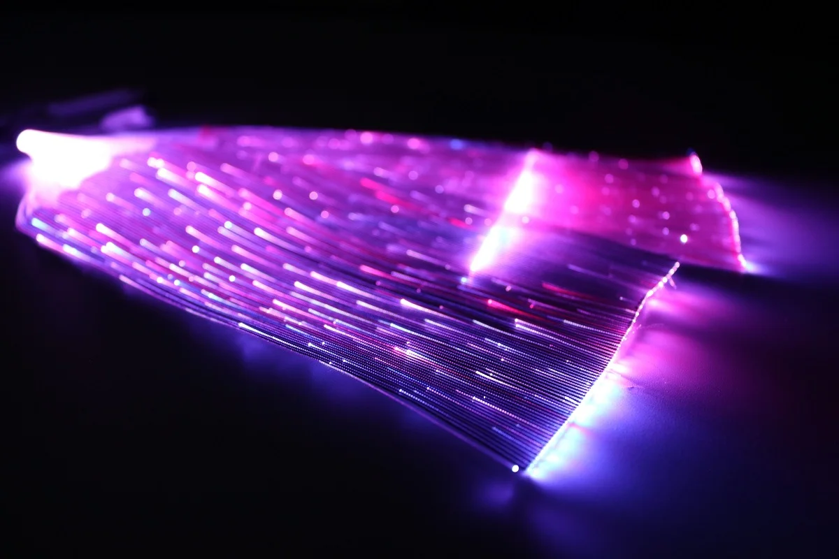 LED Luminous Fiber Optic Fabric RGBW for Banquet & Wedding